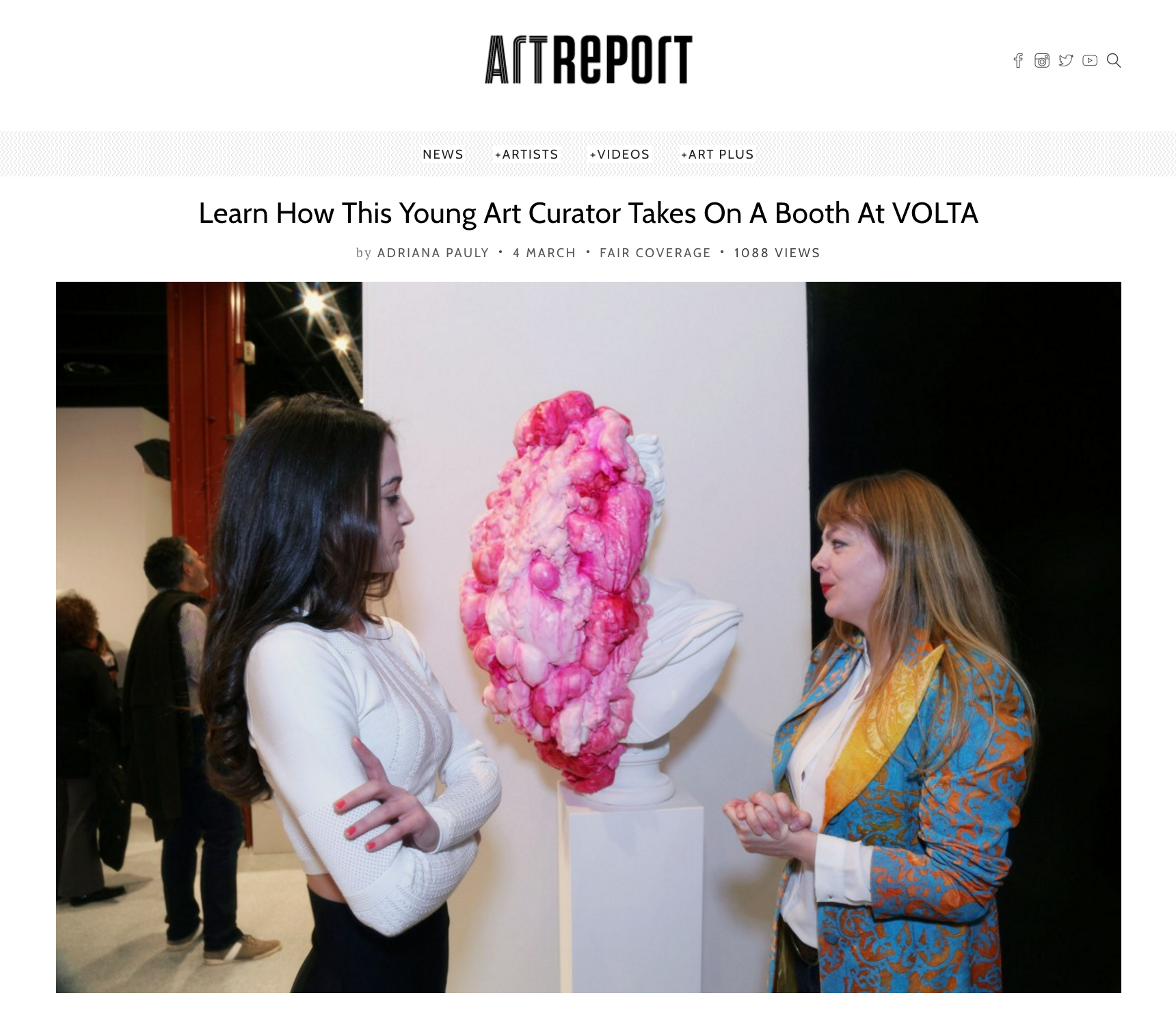 Learn How This Young Art Curator Takes On A Booth At VOLTA – adriana ...